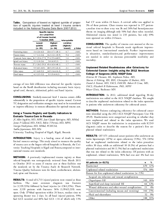(PDF) Using a Trauma Registry and Quality Indicators to Evaluate Trauma ...