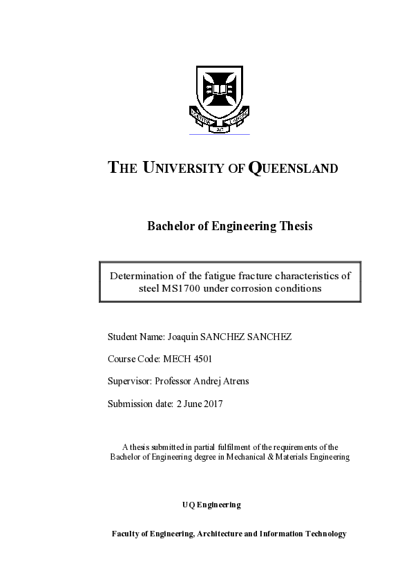 (PDF) Determination of the fatigue fracture characteristics of steel ...