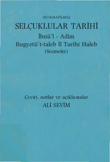 (PDF) Seluklular tarh bnl adim bugyett taleb fi tarihi haleb compress