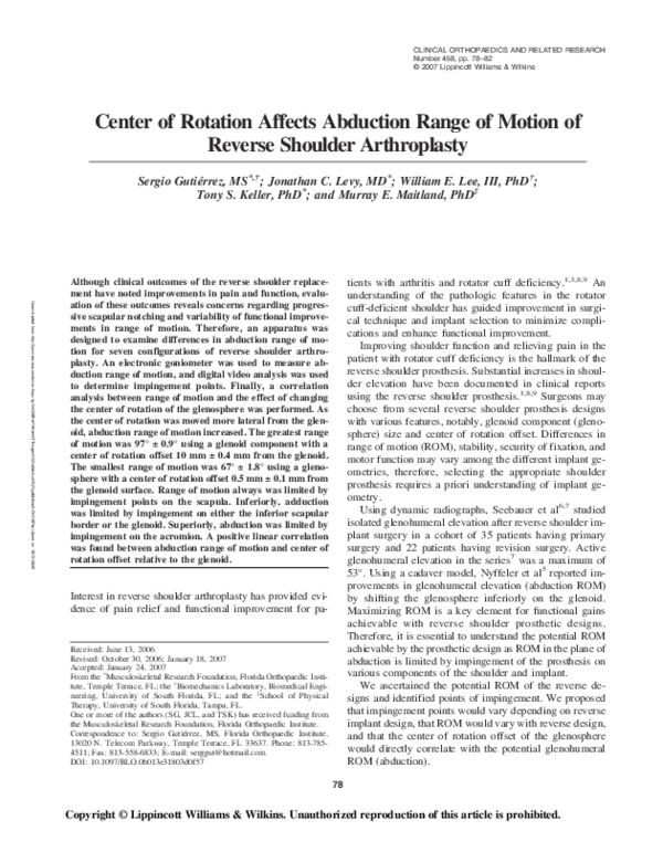 (PDF) Center of Rotation Affects Abduction Range of Motion of Reverse ...