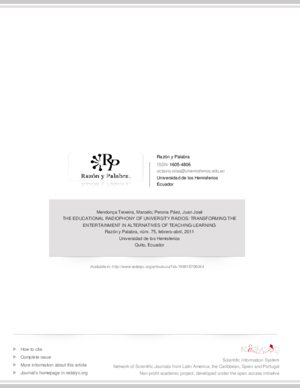 (PDF) University Radios: Redefining Educational Broadcasting