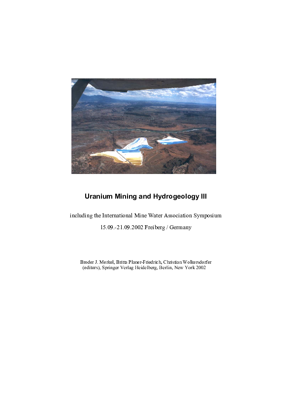 (PDF) Uranium Mining and Hydrogeology III