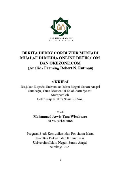 (PDF) Berita Deddy Corbuzier menjadi mualaf di media online Detik.com ...