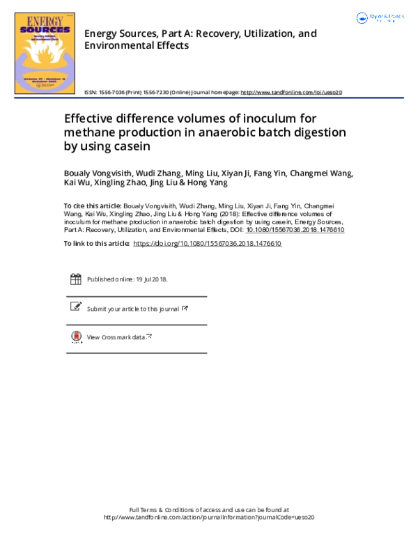 (PDF) Effective difference volumes of inoculum for methane production ...
