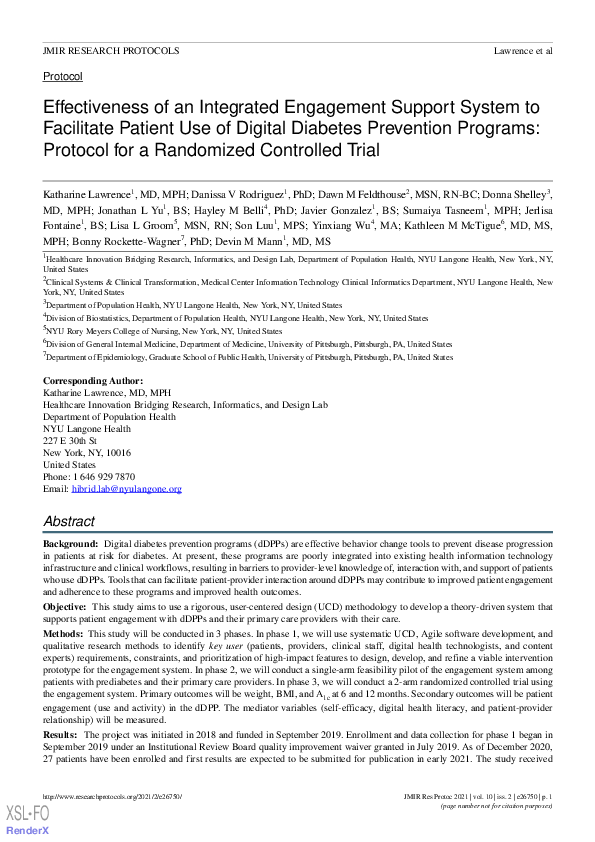 (PDF) Integrated Support for Digital Diabetes Programs
