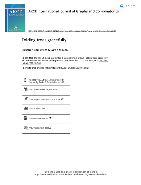 (PDF) Folding trees gracefully