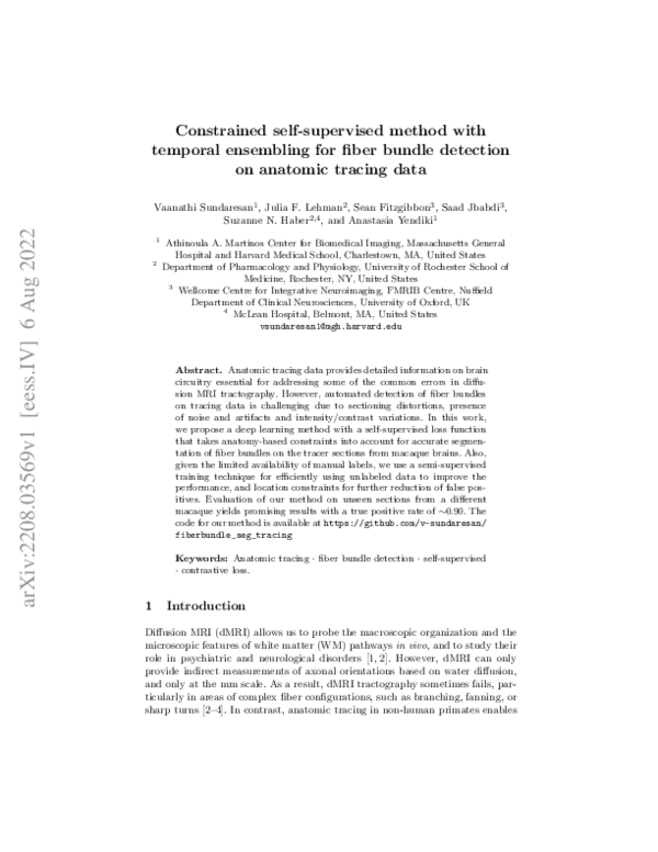 Pdf Constrained Self Supervised Method With Temporal Ensembling For