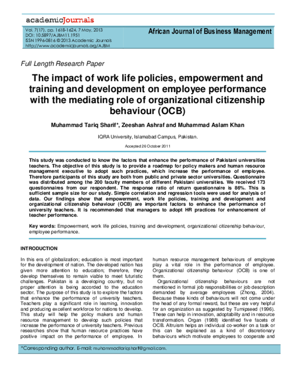 (PDF) African Journal of Business Management