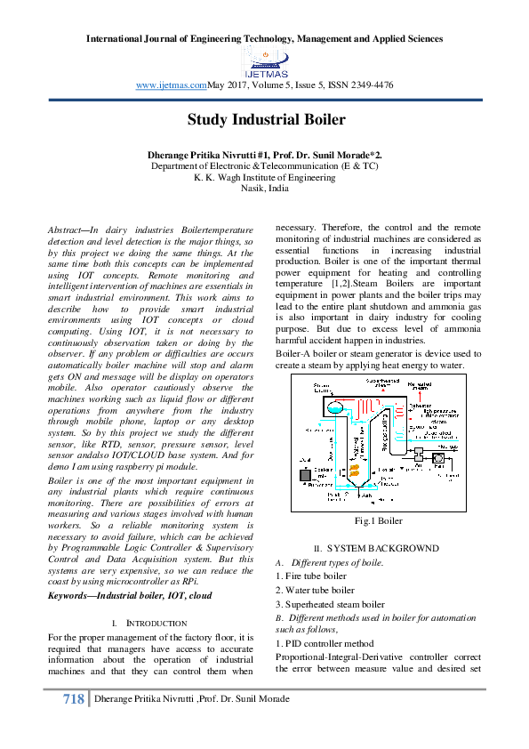 (PDF) Study Industrial Boiler