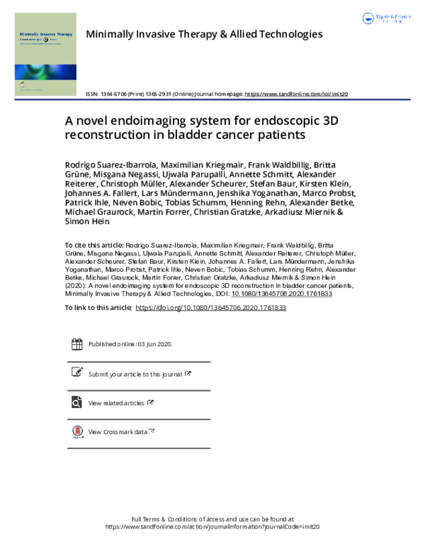 (PDF) A novel endoimaging system for endoscopic 3D reconstruction in ...
