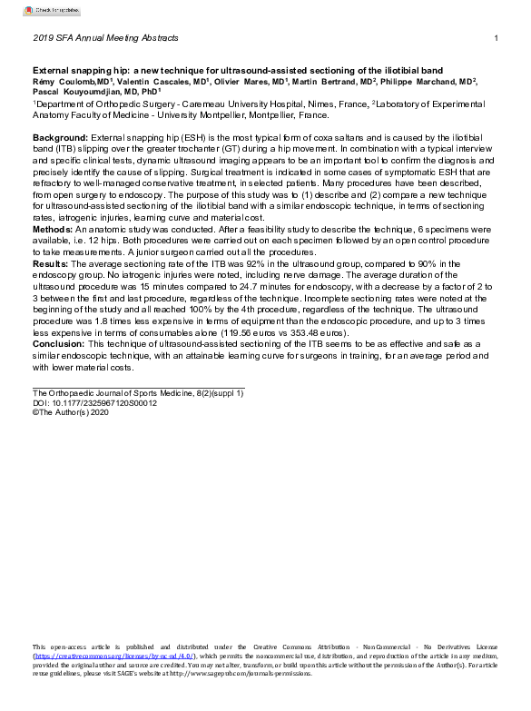 (PDF) External snapping hip: a new technique for ultrasound-assisted ...