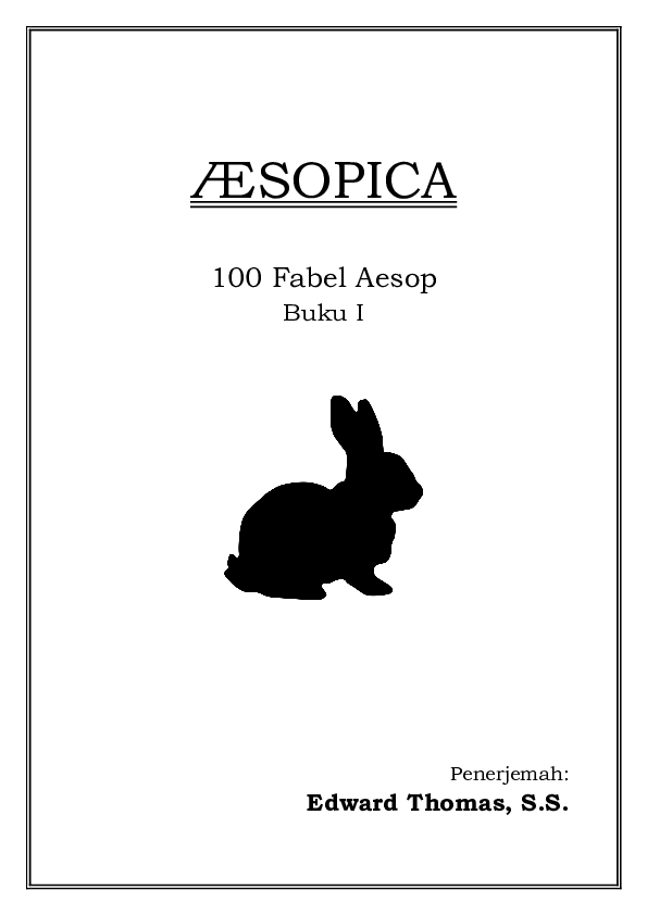 (PDF) Aesopica - 100 Fabel Aesop (Buku I)