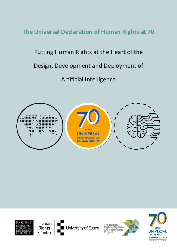 (PDF) UDHR at 70- Putting Human Rights at the Heart of Design ...