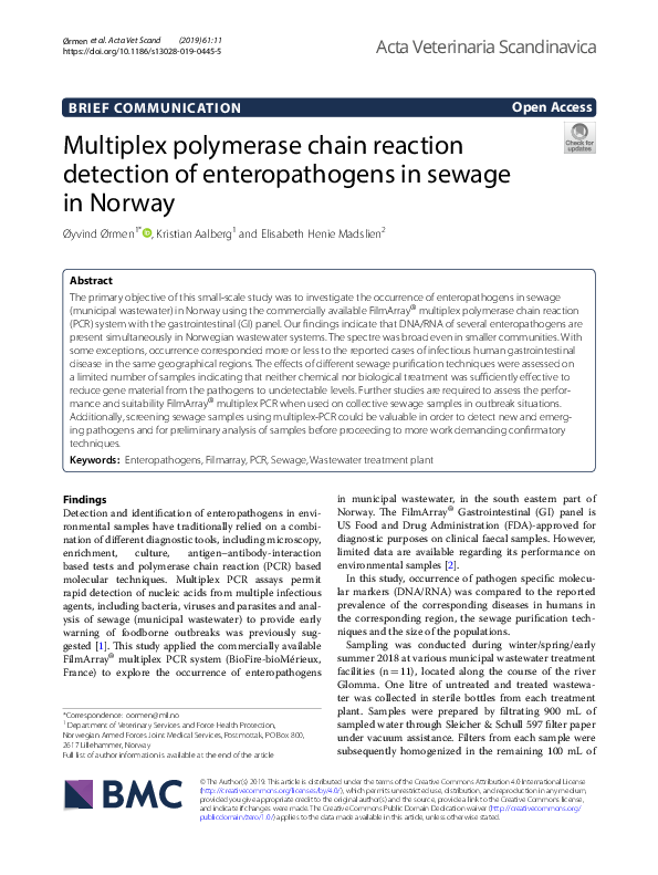(PDF) Multiplex polymerase chain reaction detection enhancement of bacteremia and fungemia*