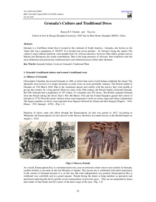 (PDF) Grenada’s Culture and Traditional Dress