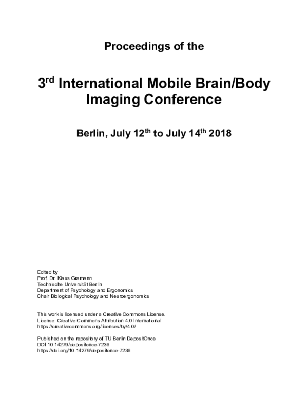 (PDF) Proceedings of the 3rd International Mobile Brain/Body Imaging ...