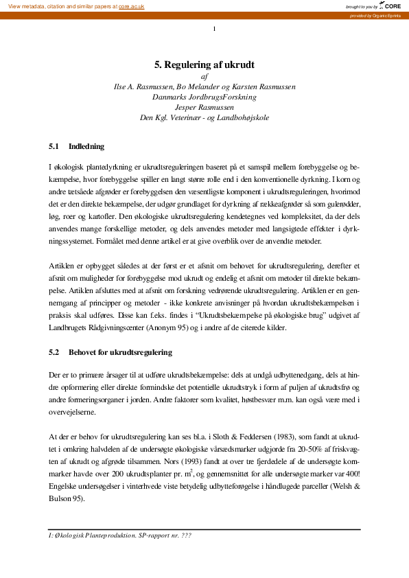 (PDF) Regulering af ukrudt