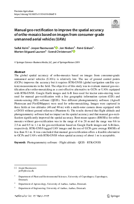 (PDF) Manual geo-rectification to improve the spatial accuracy of ortho-mosaics based on images ...