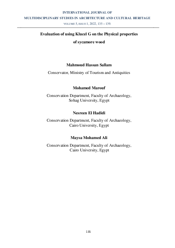(PDF) Evaluation of using Klucel G on the Physical properties of ...