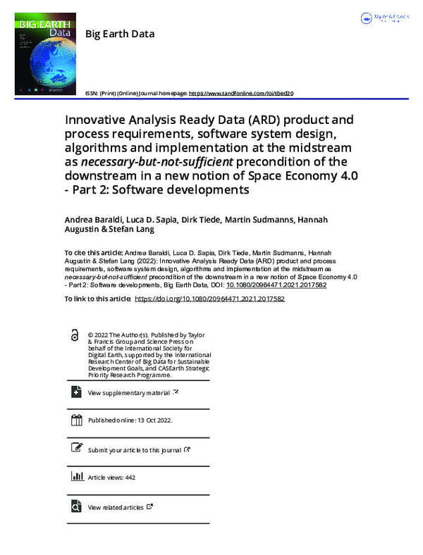 (PDF) Innovative Analysis Ready Data (ARD) product and process ...