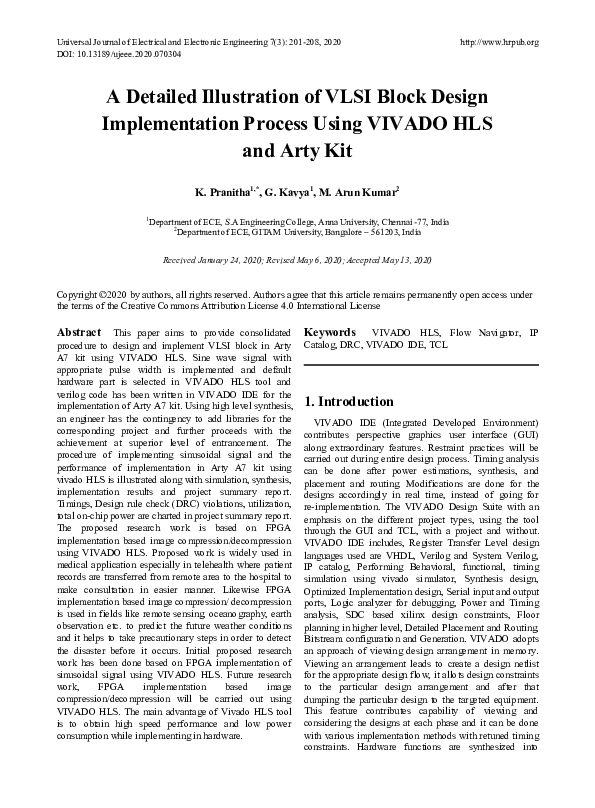 (PDF) A Detailed Illustration of VLSI Block Design Implementation ... (PDF) A Detailed Illustration of VLSI Block Design Implementation ...