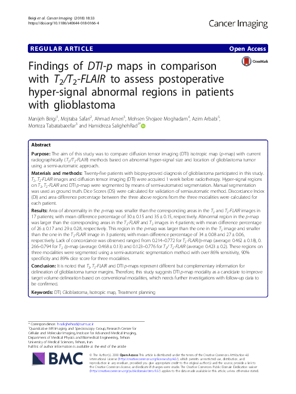 (PDF) Findings of DTI-p maps in comparison with T2/T2-FLAIR to assess ...