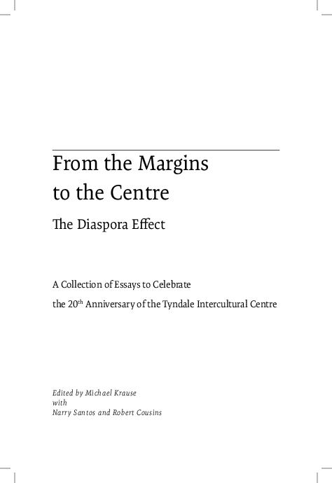 (PDF) From Displacement to Diaspora: Finding a Place for the Outsider ...