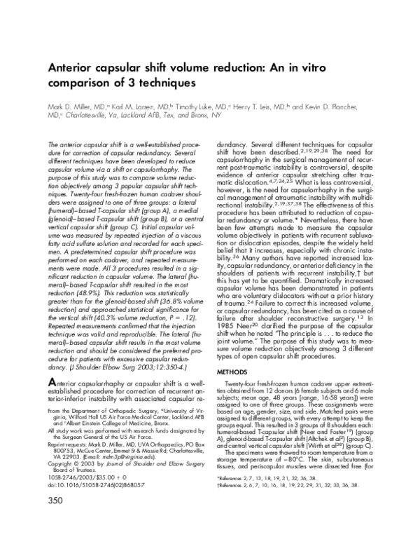 (PDF) Anterior capsular shift volume reduction: an in vitro comparison ...
