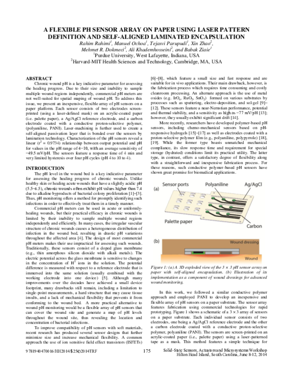 (PDF) A Flexible PH Sensor Array on Paper Using Laser Pattern ...