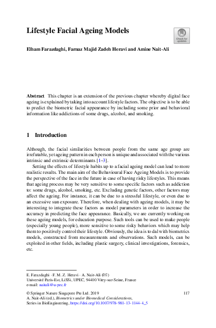 (PDF) Lifestyle Facial Ageing Models