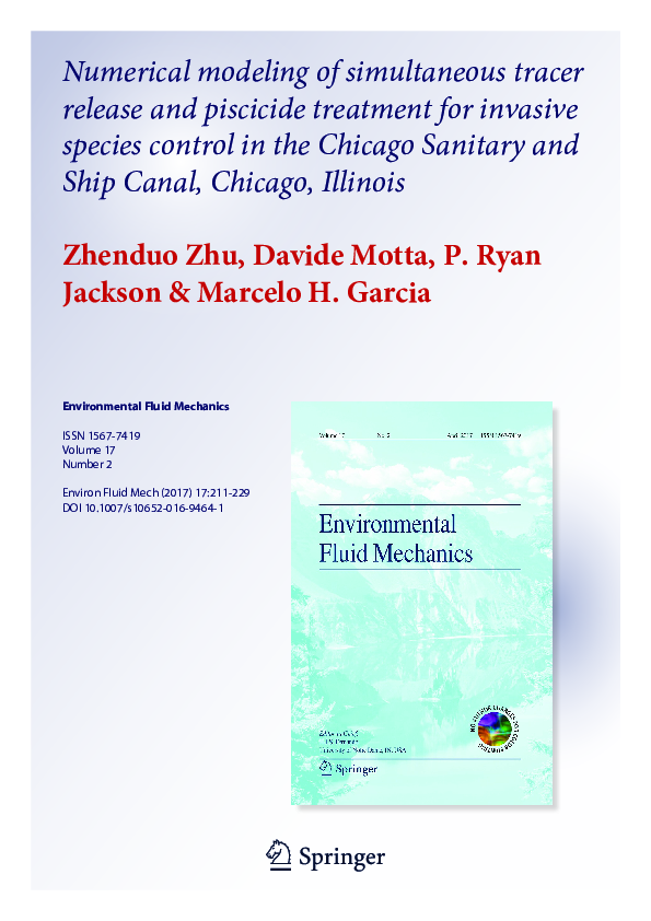 (PDF) Numerical modeling of simultaneous tracer release and piscicide ...