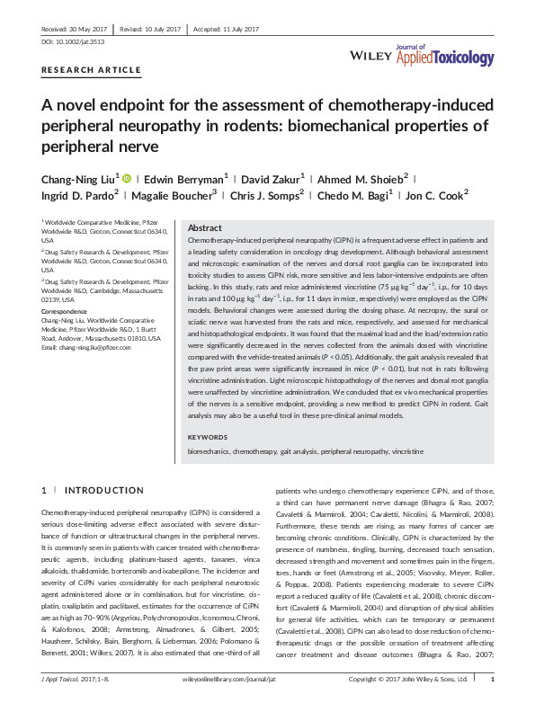 (PDF) A novel endpoint for the assessment of chemotherapy-induced peripheral neuropathy in ...