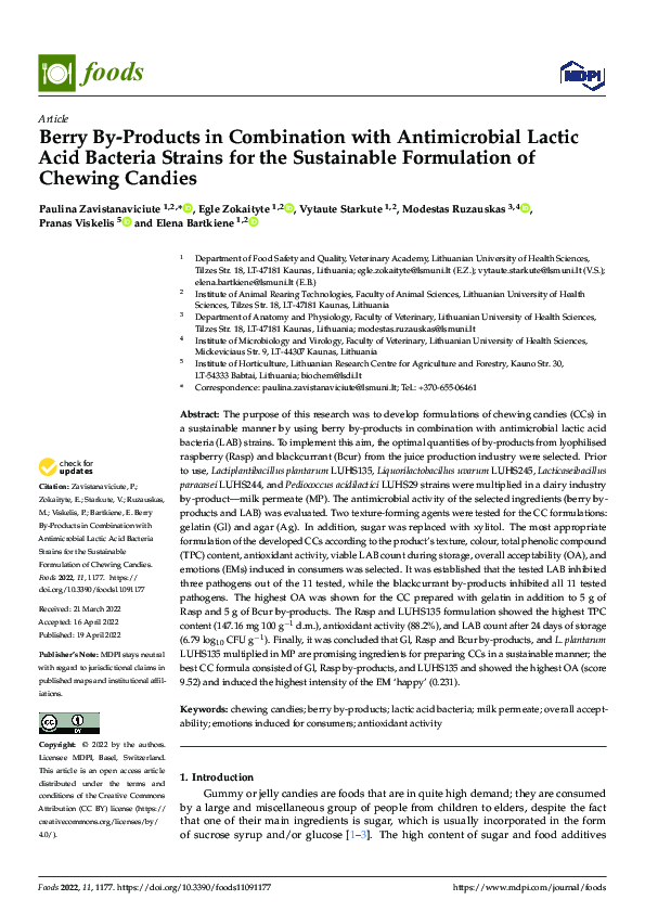 (PDF) Berry By-Products in Combination with Antimicrobial Lactic Acid ...