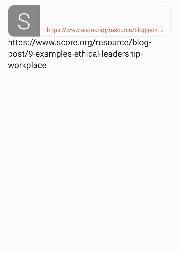 (PDF) Examples of Ethical Leadership in the Workplace SCORE