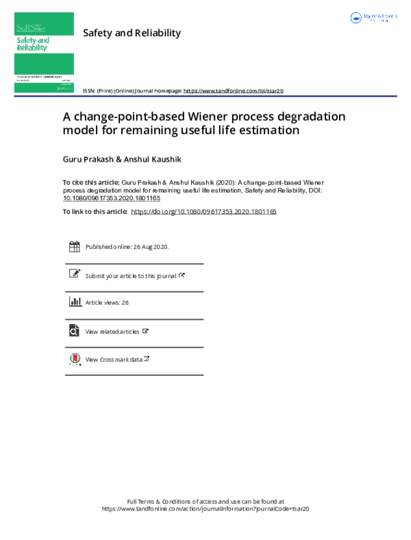 (PDF) A change-point-based Wiener process degradation model for ...
