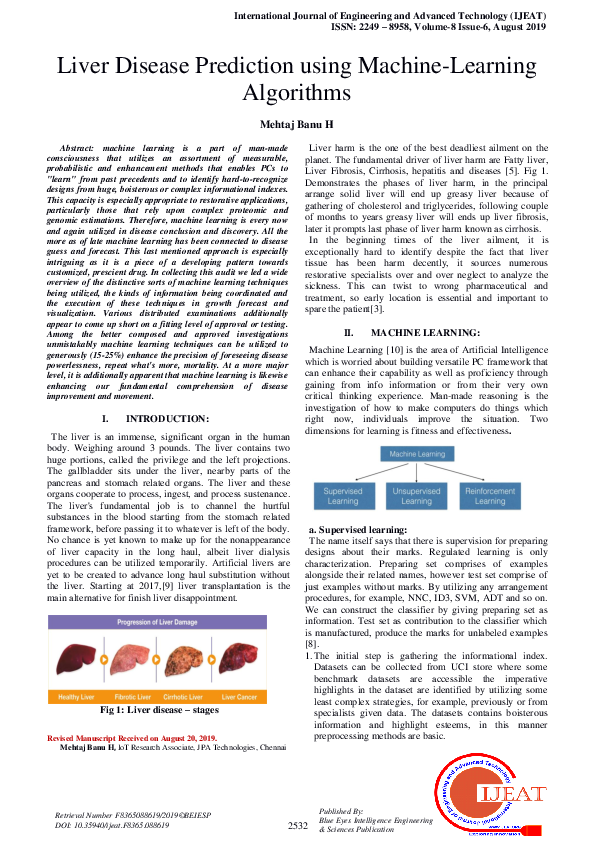 (PDF) Liver Disease Prediction using Machine-Learning Algorithms