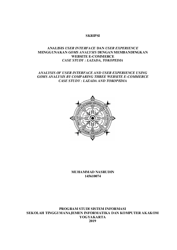 (PDF) Analisis User Interface Dan User Experiencemenggunakan Goms ...