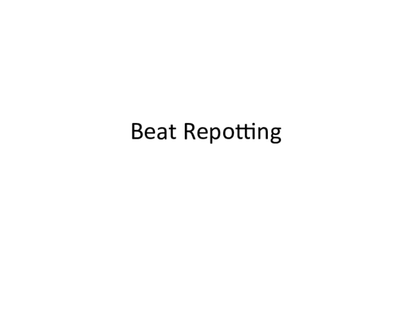 (PPT) Beat reporting II