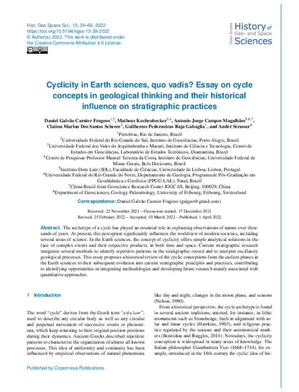 (PDF) Cyclicity in Earth sciences, quo vadis? Essay on cycle concepts ...