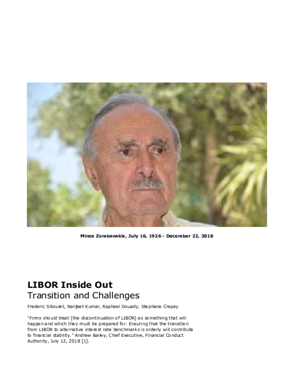 (PDF) LIBOR Inside Out: Transition and Challenges
