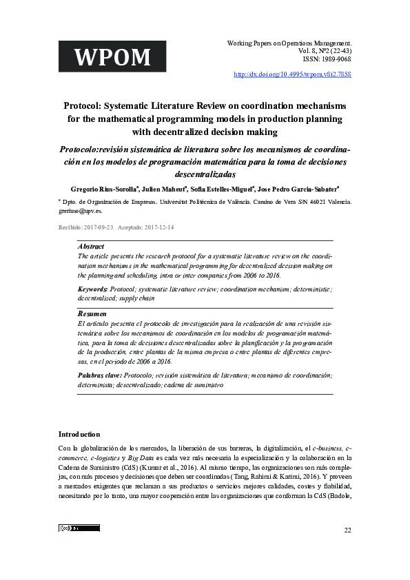 (PDF) Protocol: Systematic Literature Review on coordination mechanisms ...