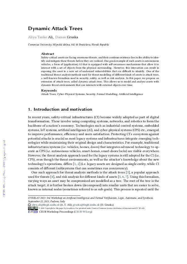 (PDF) Dynamic Attack Trees