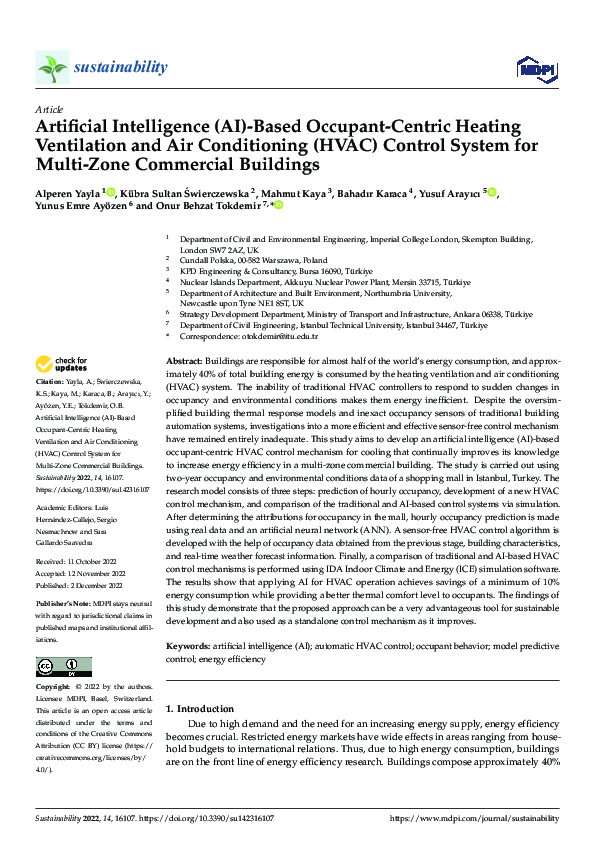 (PDF) Artificial Intelligence (AI)-Based Occupant-Centric Heating ...