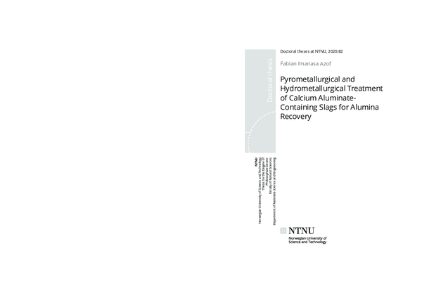 (PDF) Pyrometallurgical and Hydrometallurgical Treatment of Calcium ...