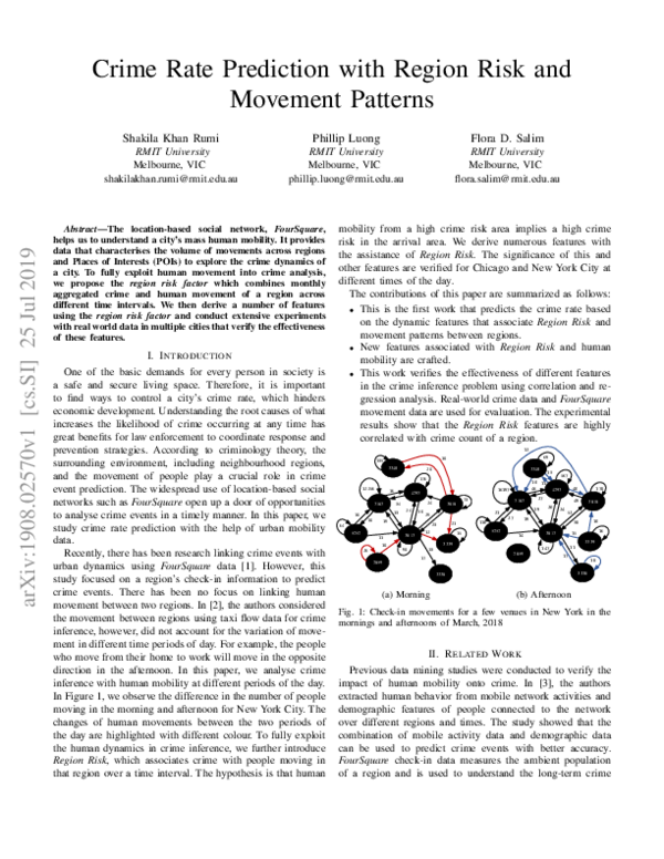 (PDF) Crime Rate Prediction with Region Risk and Movement Patterns