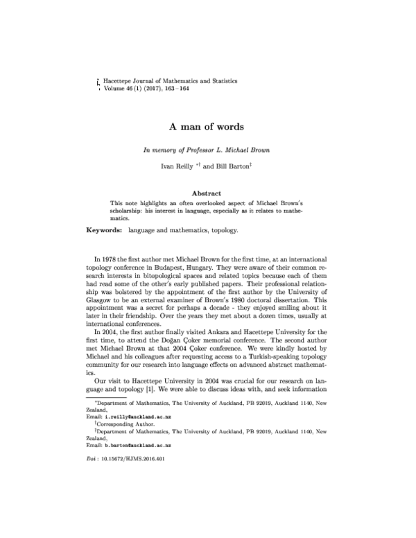 (PDF) A Man of Words