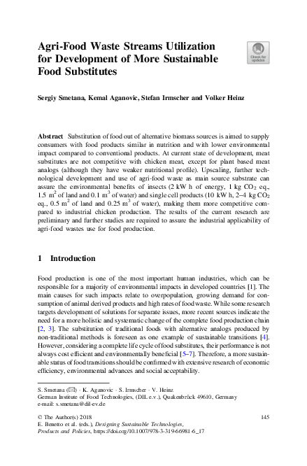 (PDF) Agri-Food Waste Streams Utilization for Development of More ...