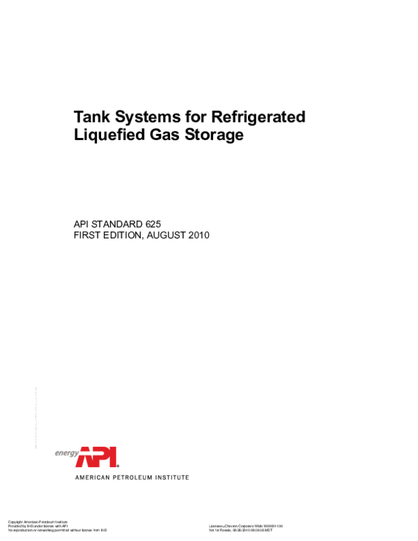 (PDF) Tank Systems for Refrigerated Liquefied Gas Storage
