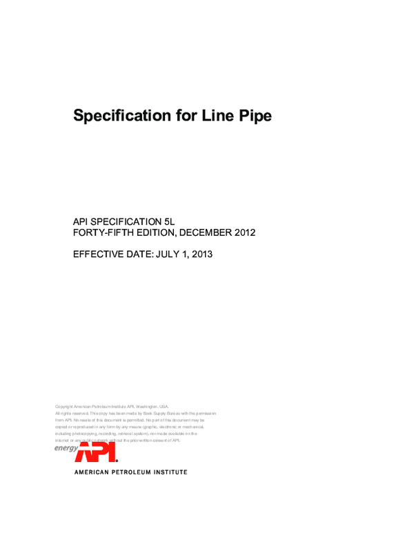 (PDF) Specification for Line Pipe