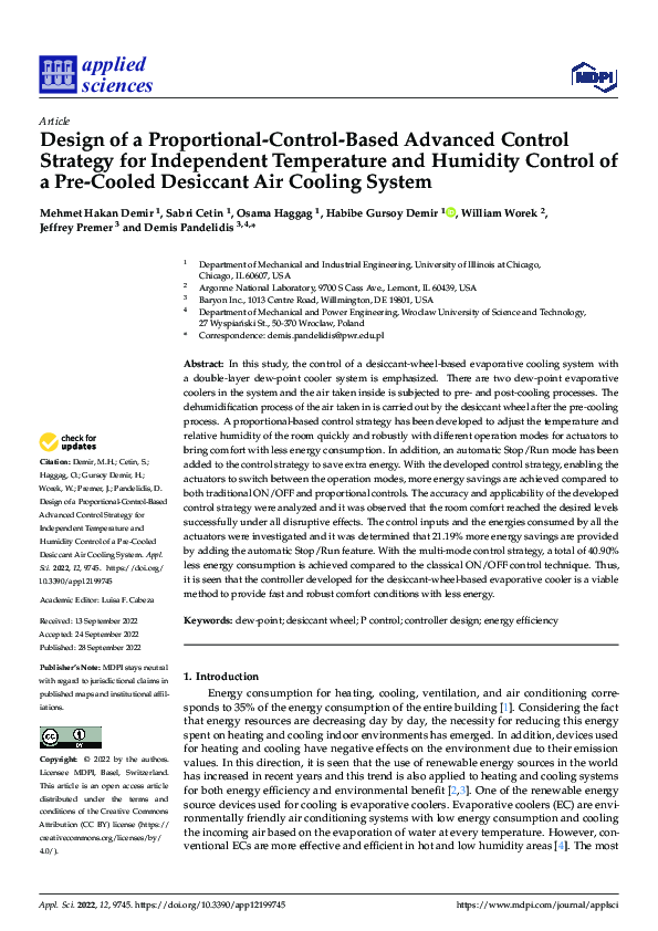 (PDF) Design of a Proportional-Control-Based Advanced Control Strategy ...